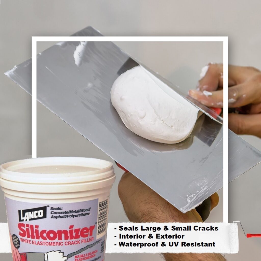 LANCO | Siliconizer Ultra White Elastomeric Crack Filler 1-Quart ...